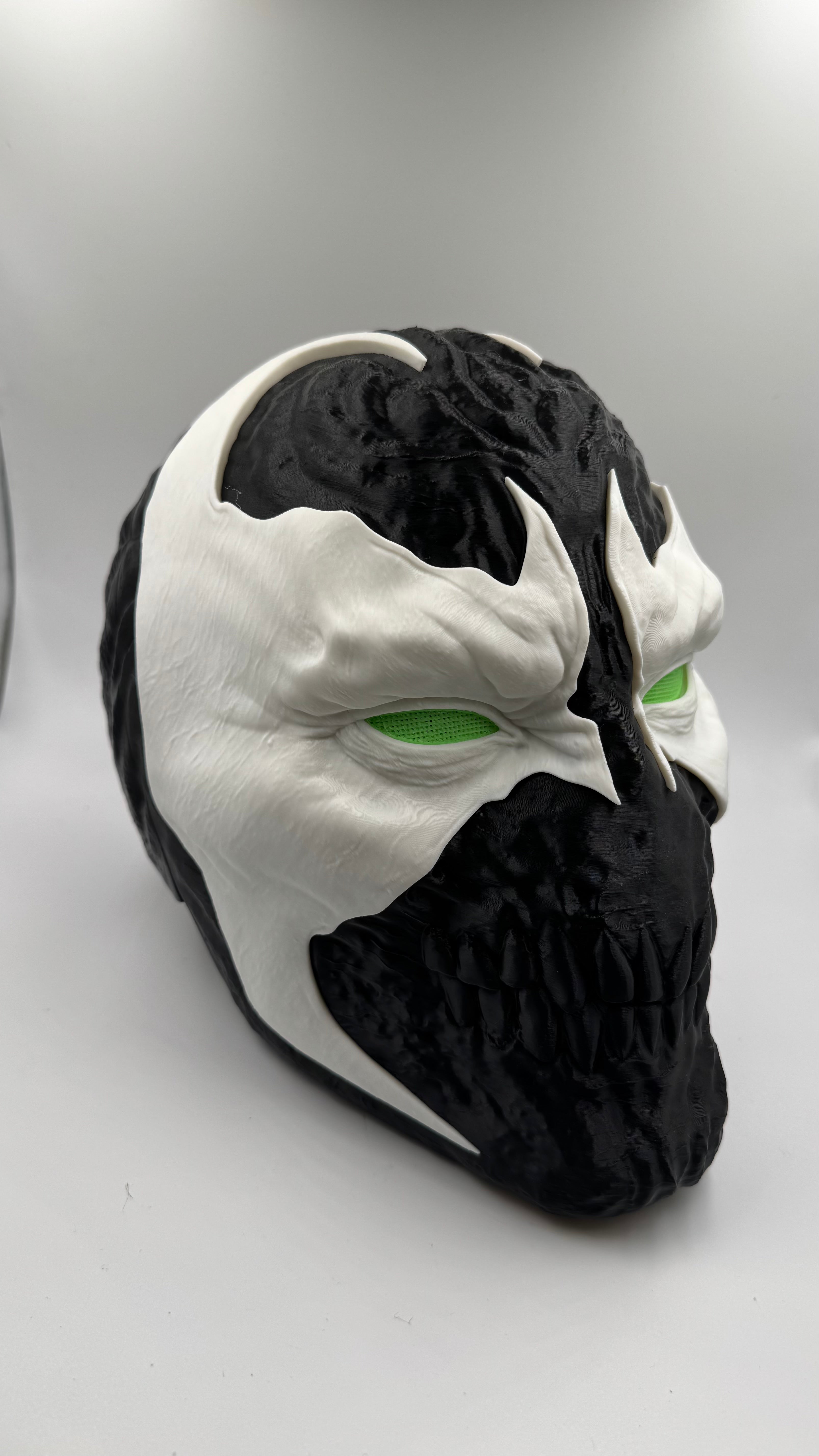 Spawn Inspired Cosplay Helmet – Modular Design with Glow-in-the-Dark E ...